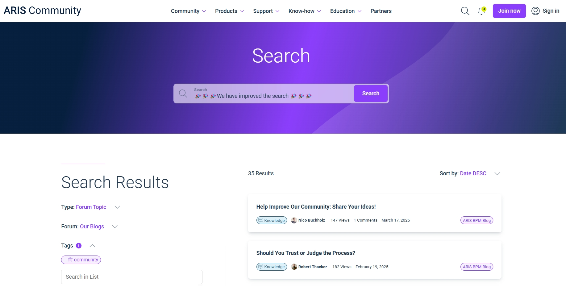 A Smarter Way to Search: Explore the New ARIS Community Search Experience | ARIS BPM Community